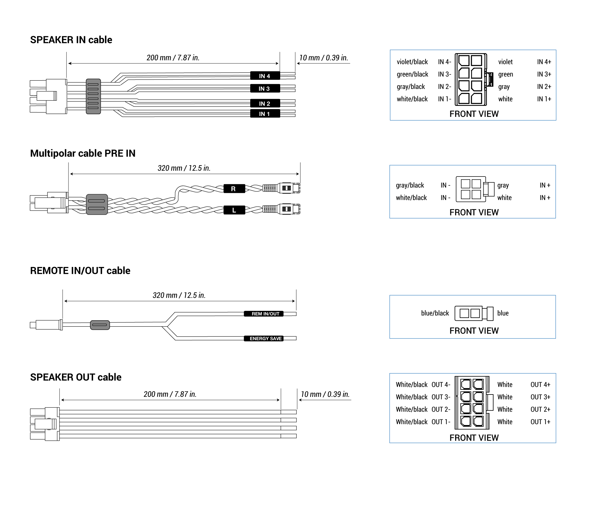 5. CONNECTION CABLE – Audison